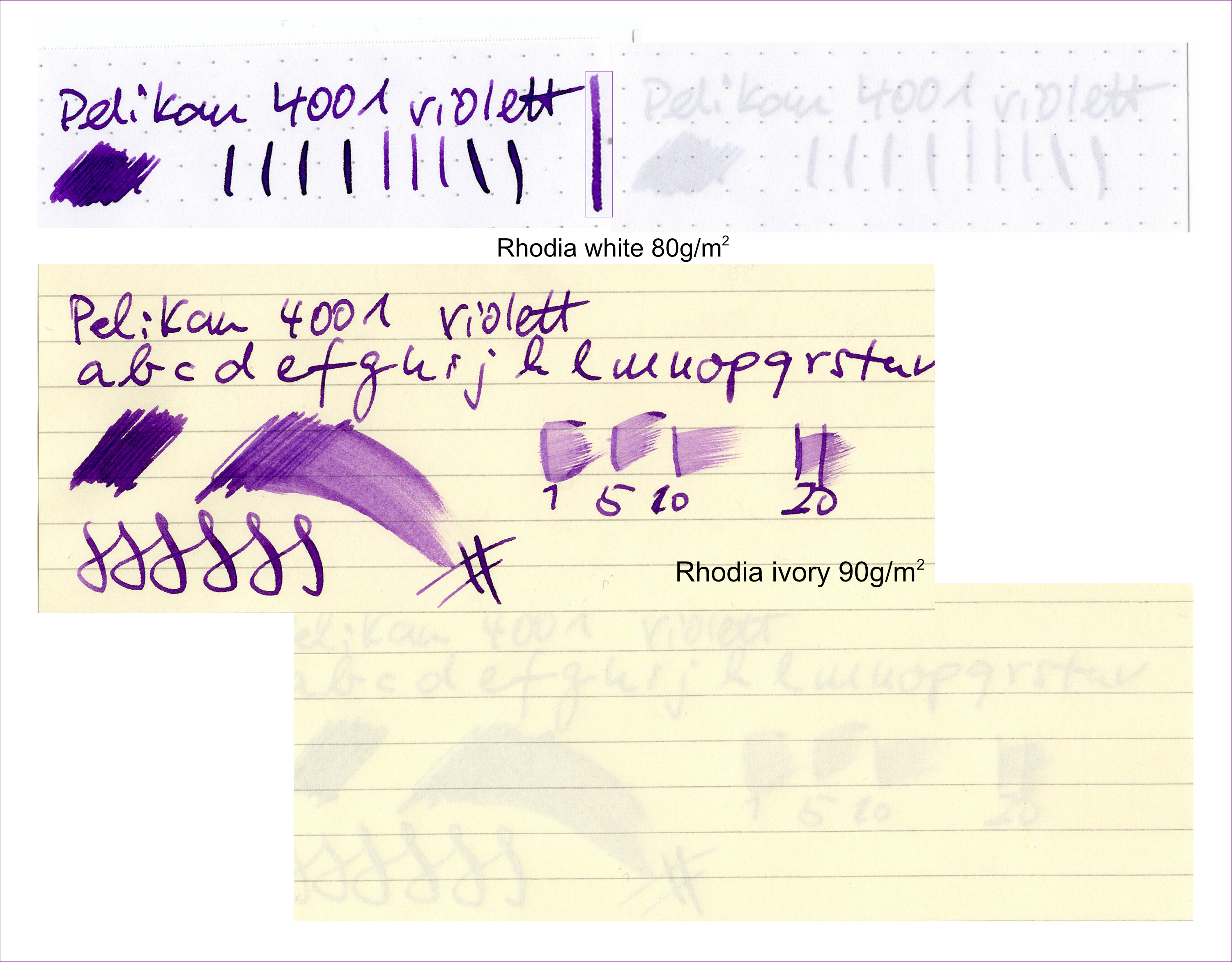 Purple Rain – some purple and pink-ish inks – Nibbinibnibb